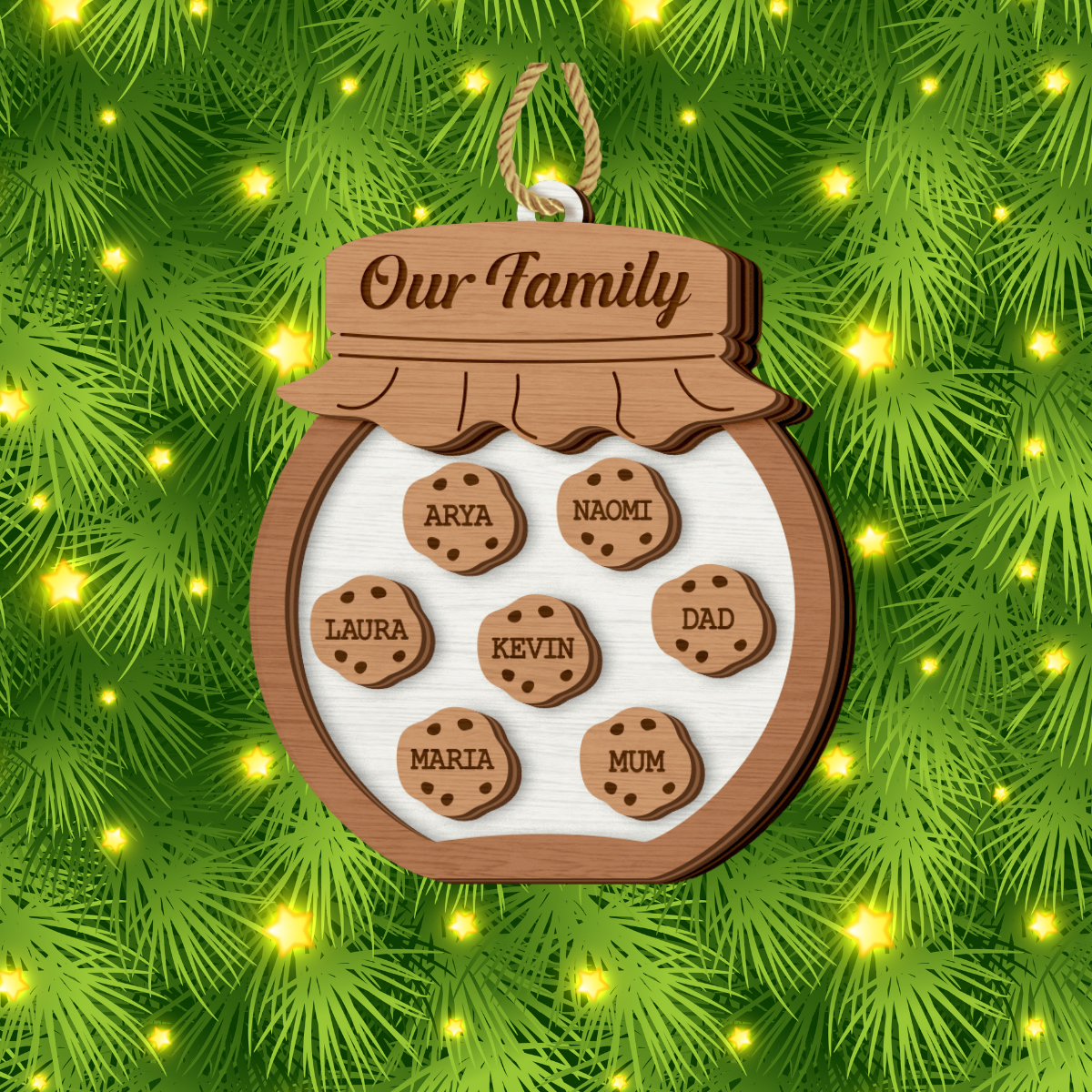 Family Cookie Jar Ornamet – Euphoric Design Lab